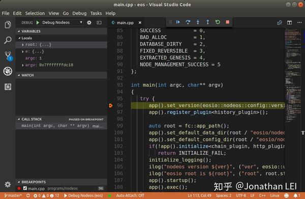 EOS节点开发 - 在VS Code中调试nodeos - 知乎