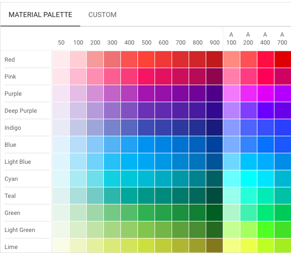 Material Design 官方配色工具——Color Tool - 知乎