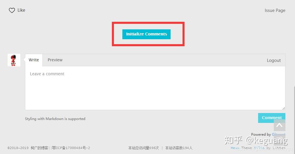 Gitment给基于hexo的yilia主题的博客搭建免费评论系统 - 知乎