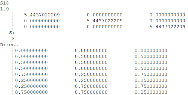 VASP计算系列_入门Si算例_结构弛豫 - 知乎