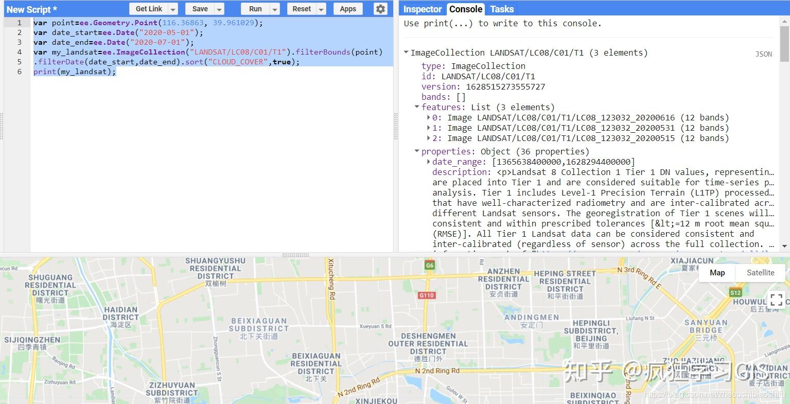 Google Earth Engine谷歌地球引擎ee.ImageCollection格式多张栅格图像数据基本处理与操作 - 知乎
