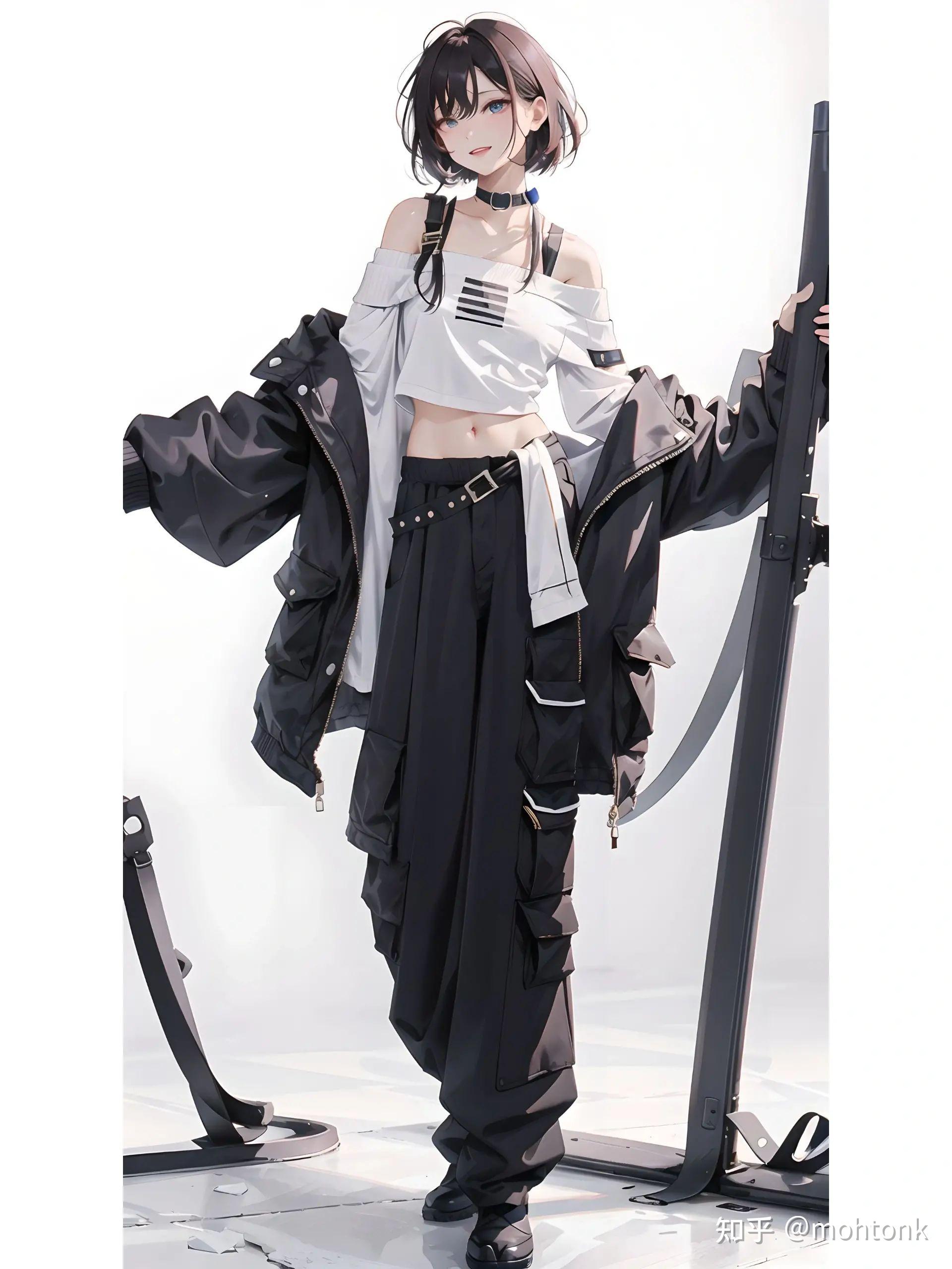 1000张Ai 动漫穿搭 电脑ai绘画图集动漫卡通二次元角色穿搭参考图手机高清壁纸CG插画 - 知乎