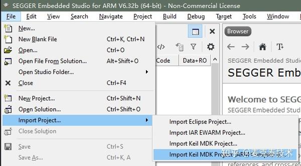如何将Keil μVision工程迁移到SEGEGR Embedded Studio？ - 知乎