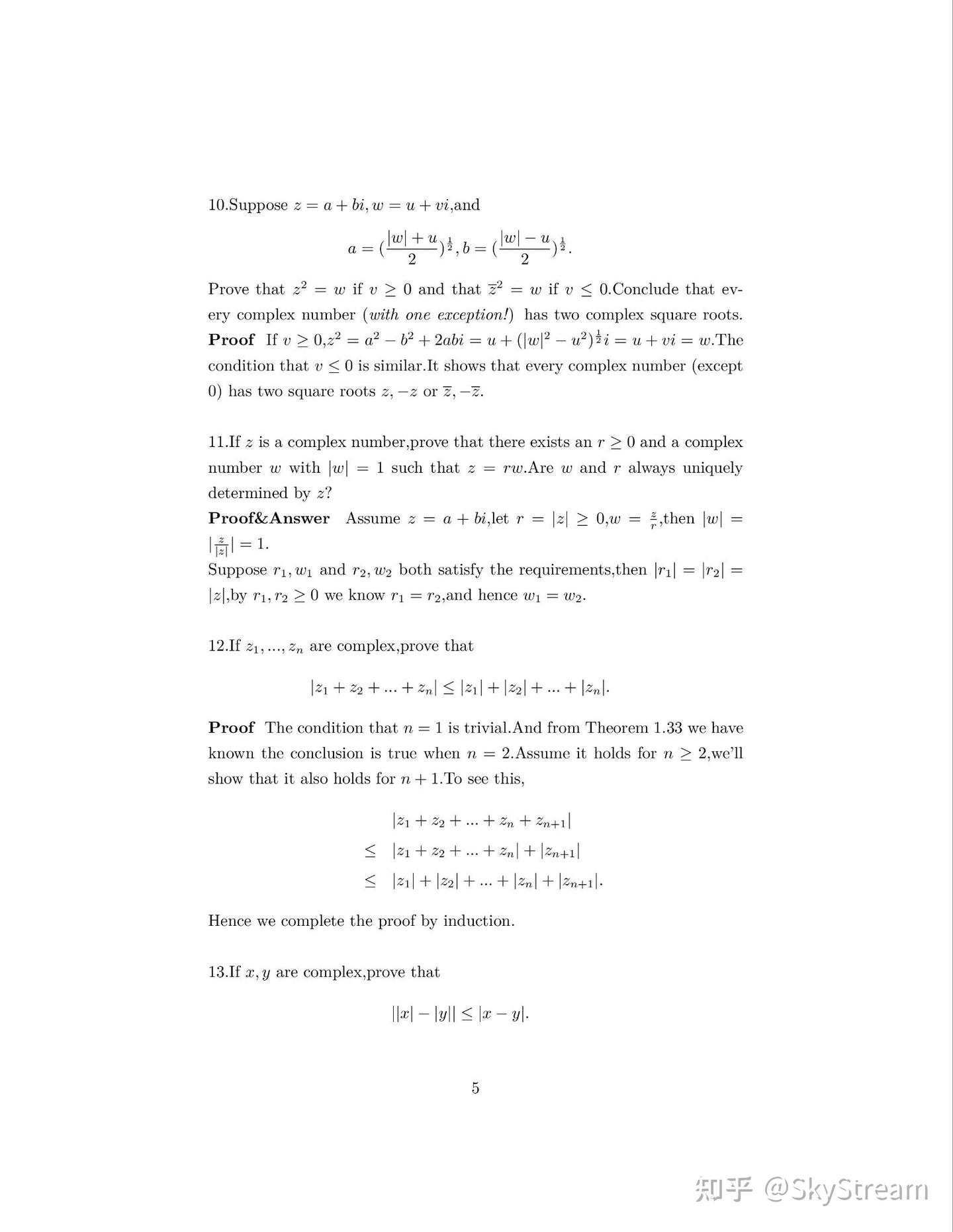 Baby Rudin 数学分析原理 第一章全习题 个人解答 - 知乎