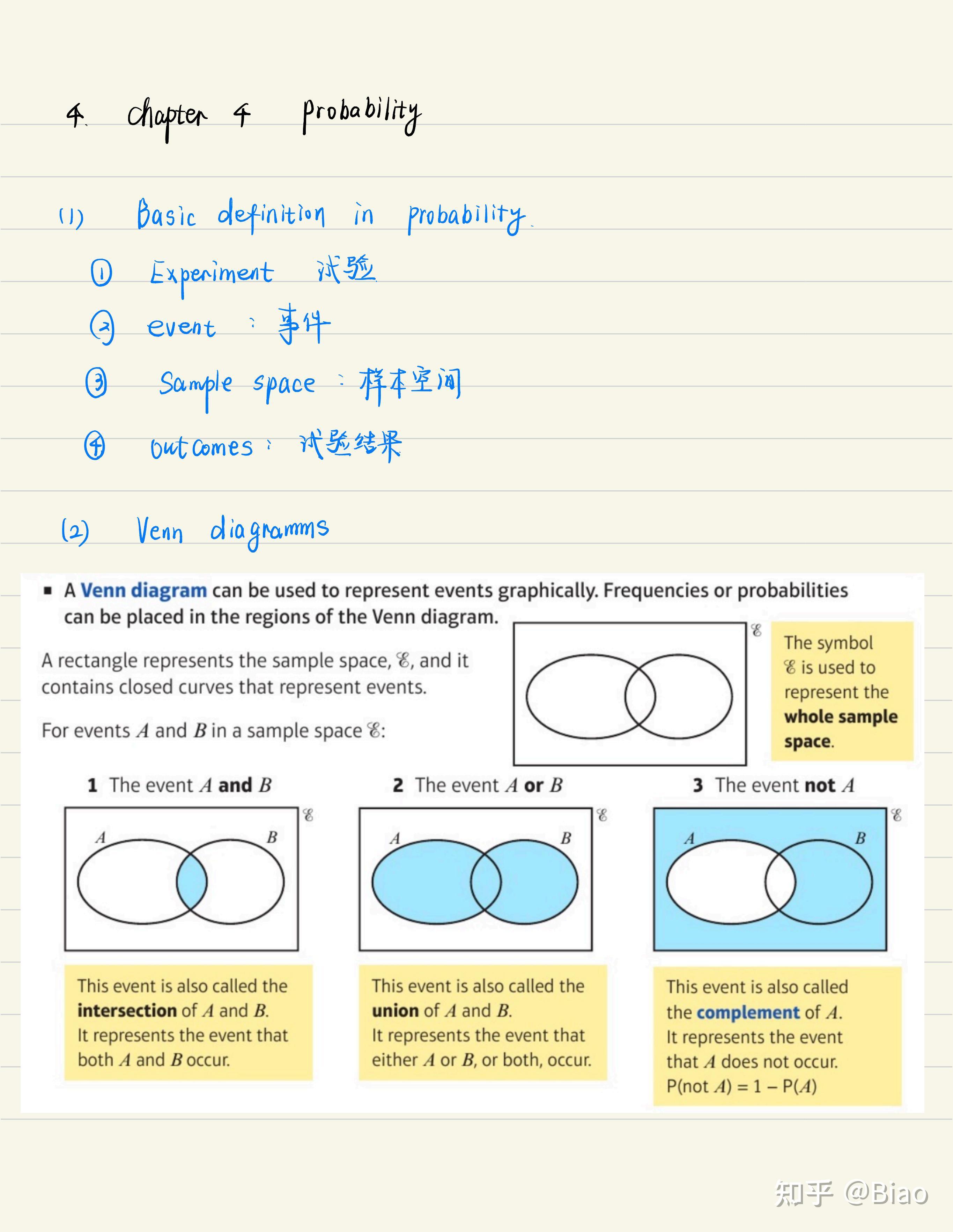AL Edexcel S1 总结笔记（上集） - 知乎