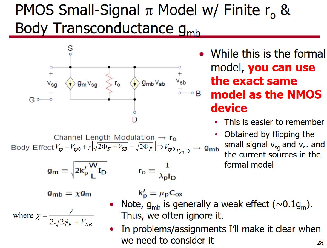 PMOS小信号模型复习 - 知乎