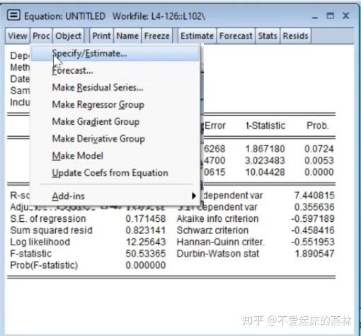 Eviews一些常用方法的操作（完结） - 知乎
