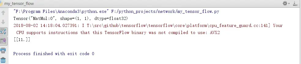 【TensorFlow】3.Your CPU supports instructions that this TensorFlow binary was not compile to use ...