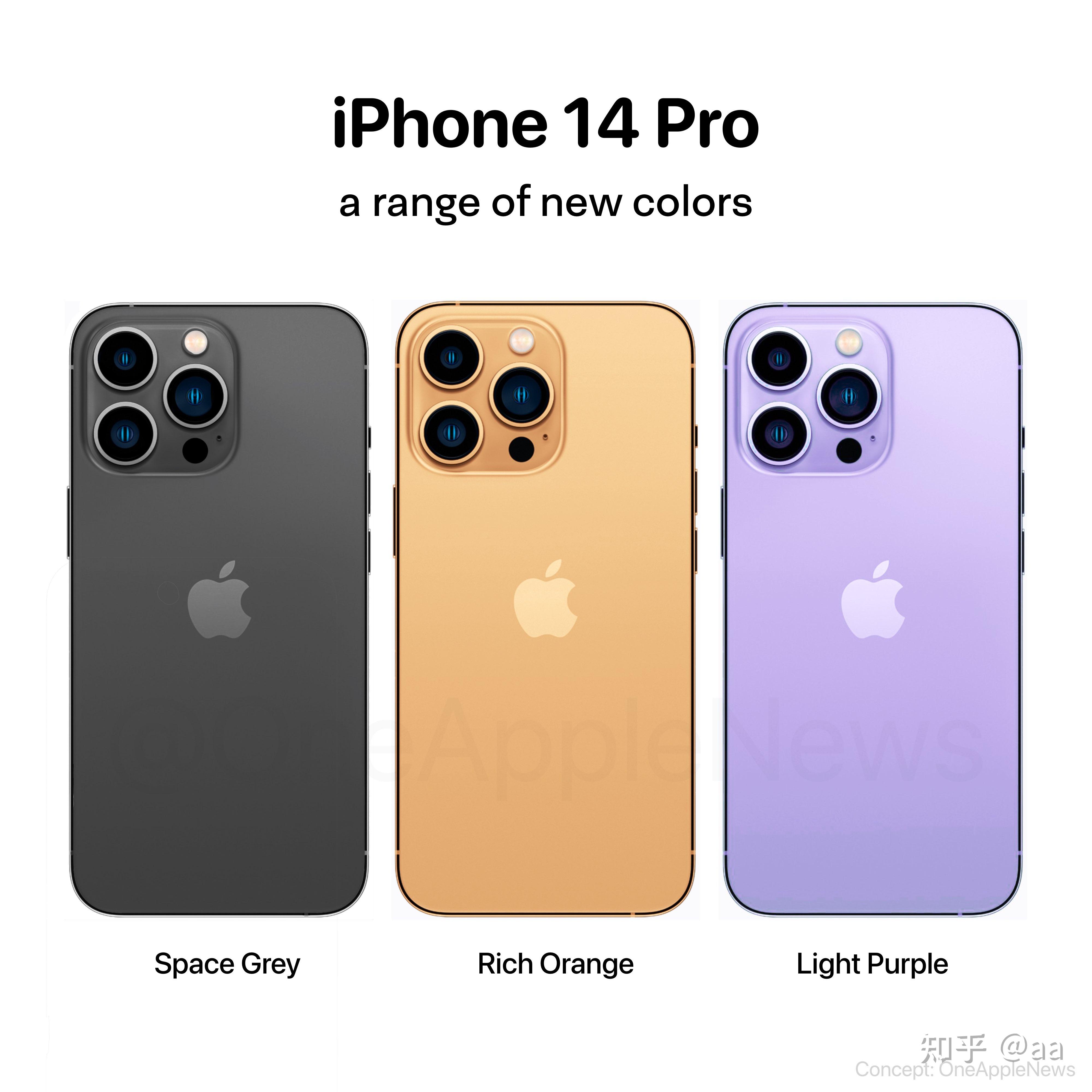 iPhone 14系列爆料！或新增紫色和铜色两大配色，再现颜值天花板？ - 知乎
