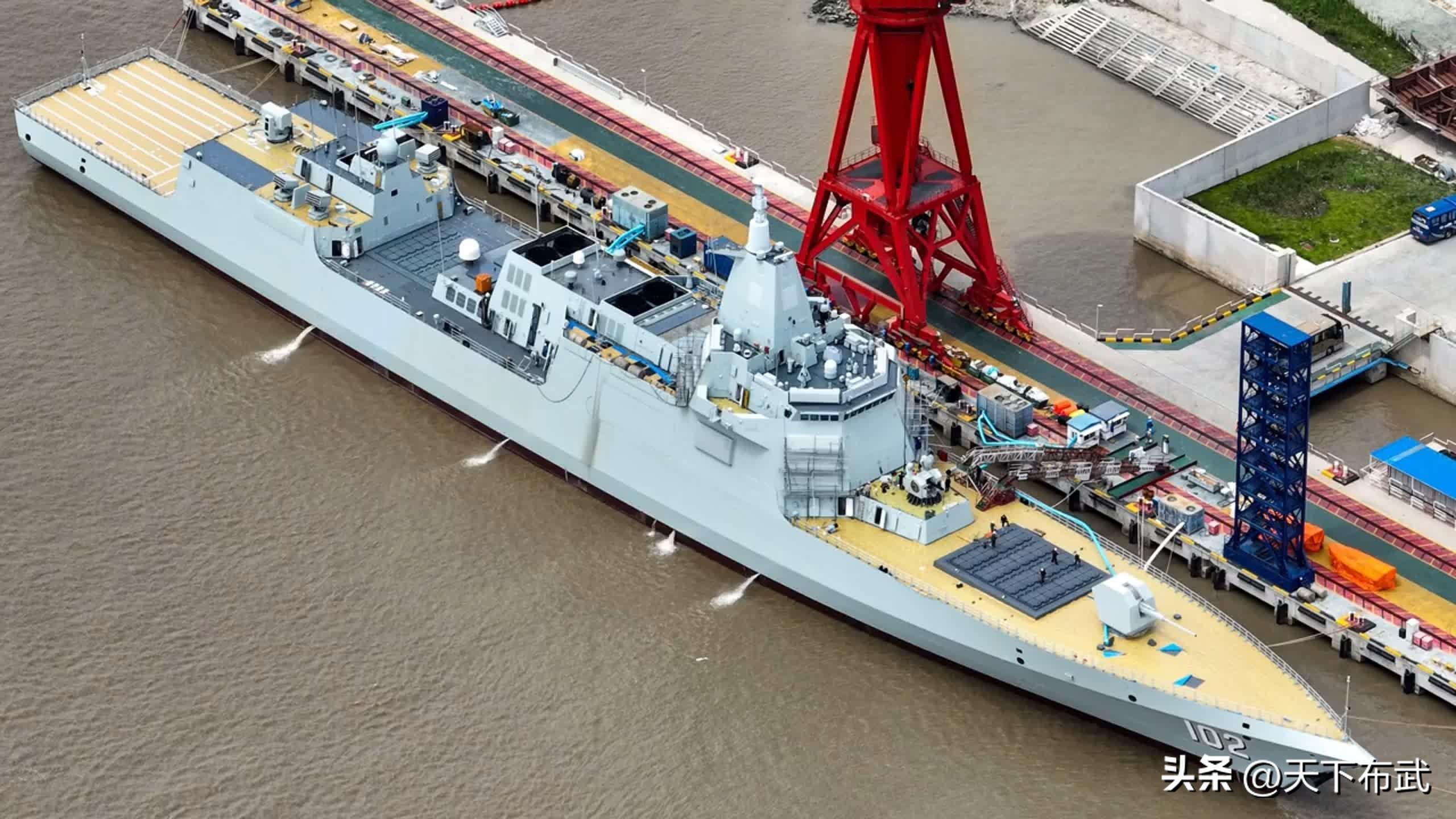 江南厂传来好消息，第2批055大驱上船台，第29艘052D即将下水！ - 知乎