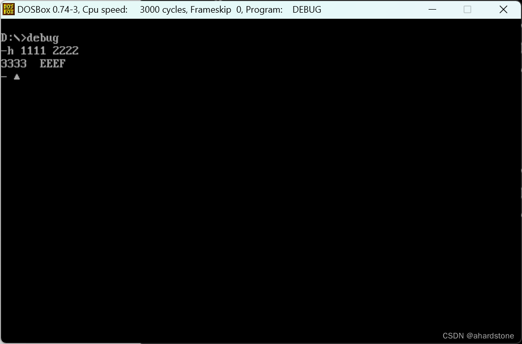 Dos的debug工具的简单使用(2023.9.7) - 知乎
