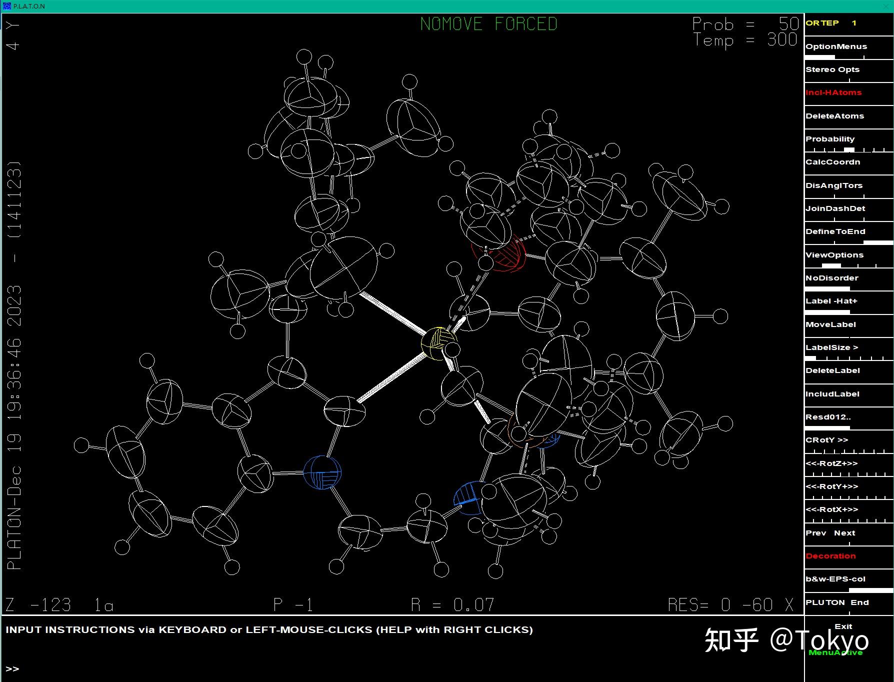 CheckCIF-验证报告中的结构图 - 知乎