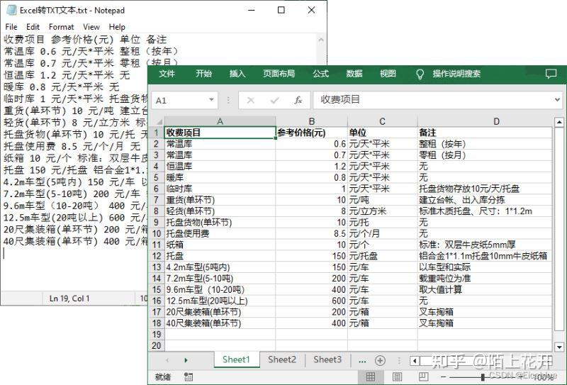 Python实现Excel和TXT文本之间相互转换 - 知乎