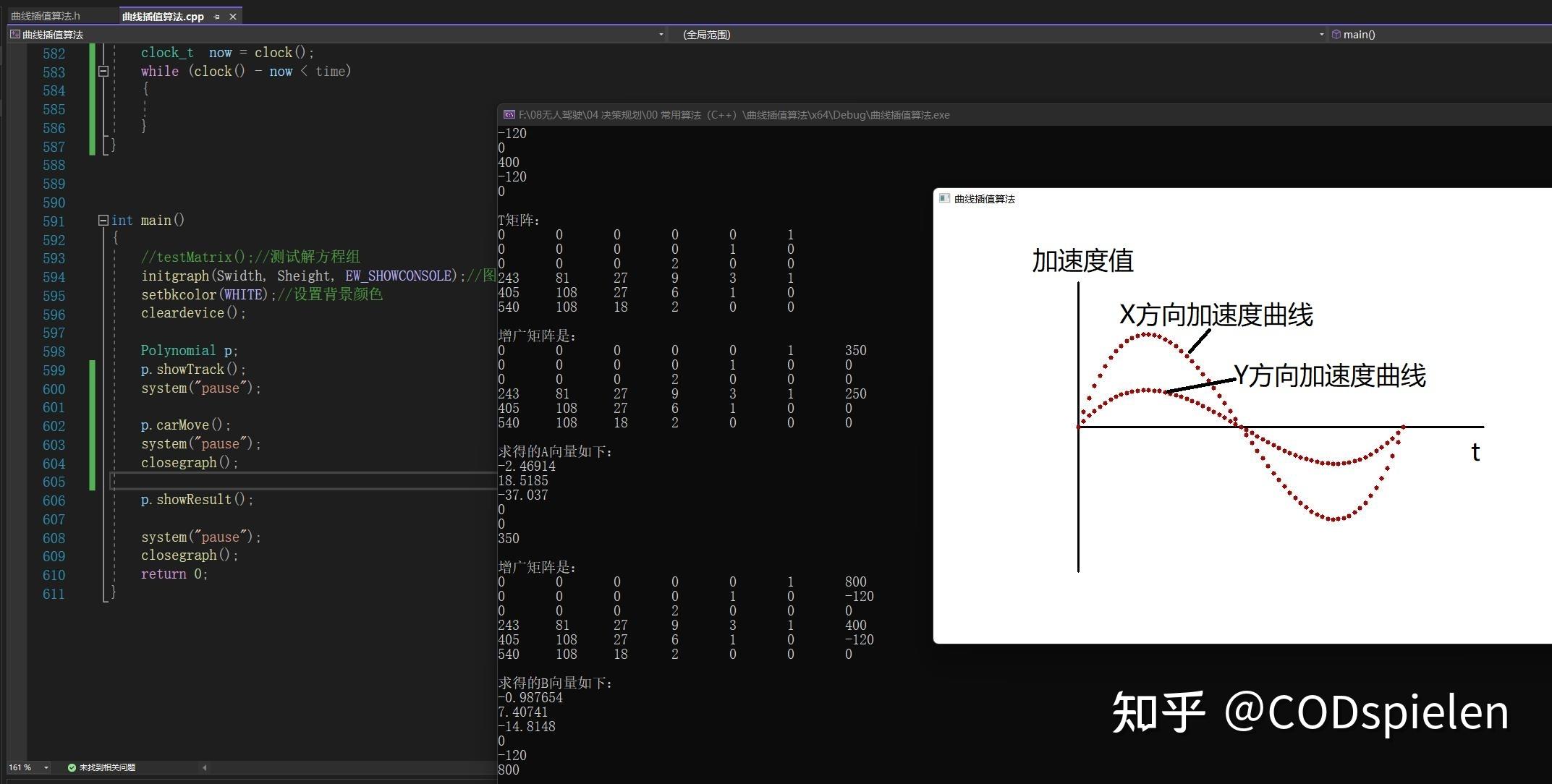 【决策规划算法】曲线插值算法：五次多项式（C++） - 知乎