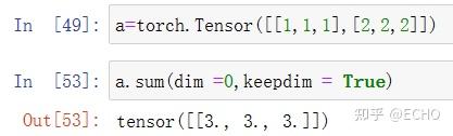 Pytorch学习—— torch.sum() - 知乎