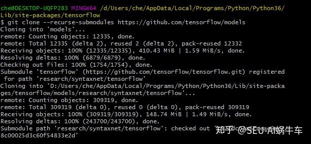 【TF】完美解决 pip3 install tensorflow 没有models库，读取PTB数据 - 知乎