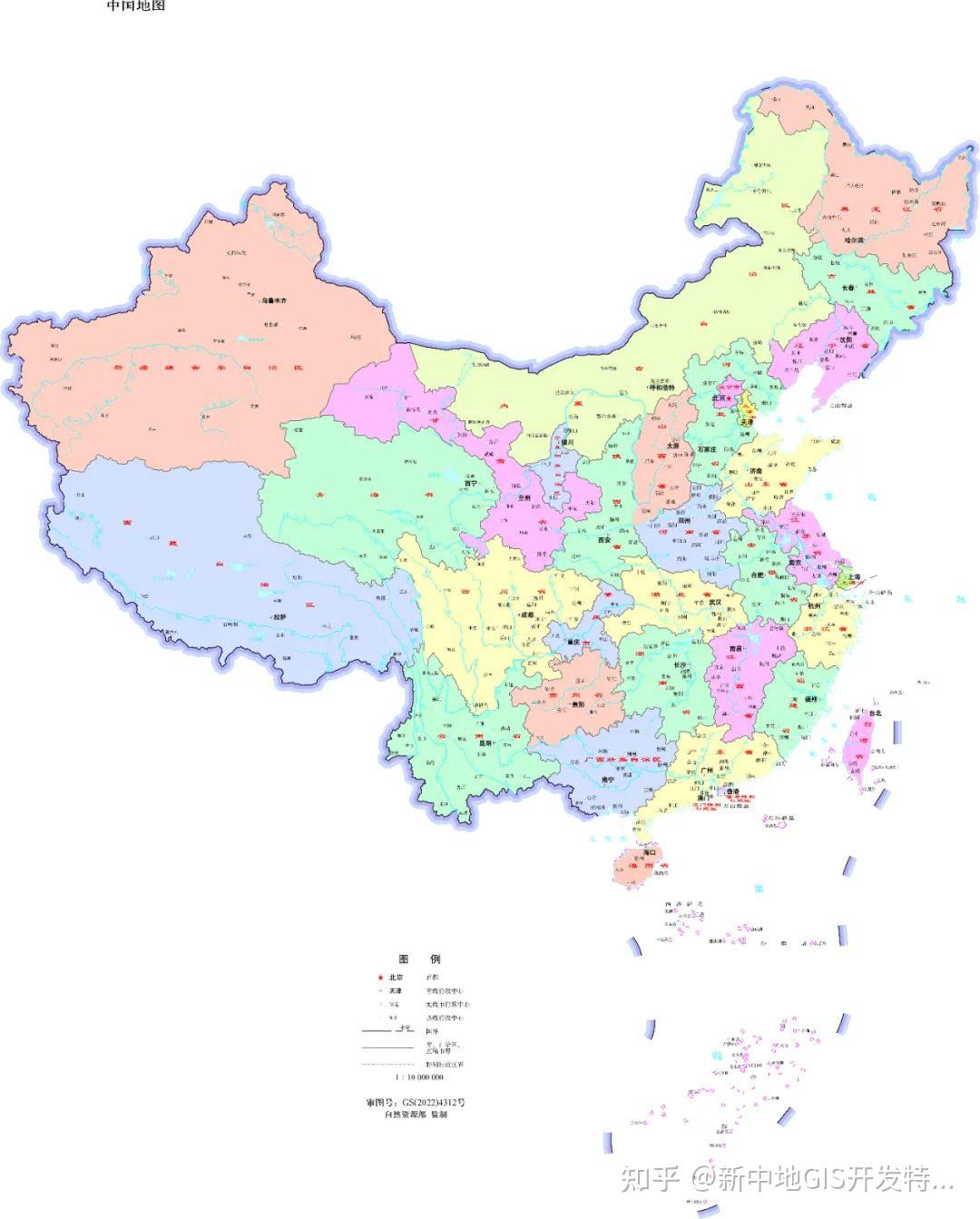 GIS资料|155幅可印刷出版的中国标准地图 - 知乎