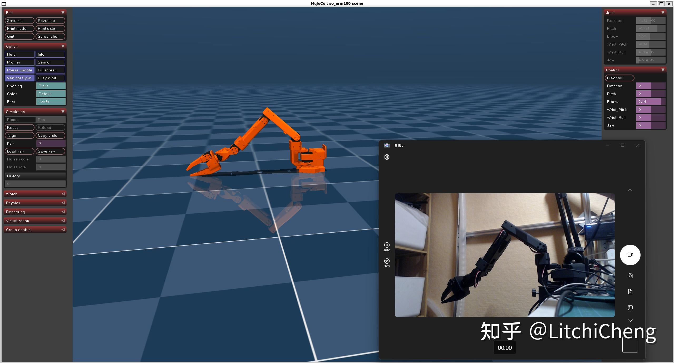 sim2real！so-arm100 机械臂 Mujoco 仿真与实机控制 - 知乎