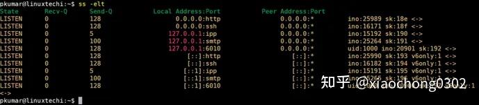 通过14个例子掌握 ss 命令监控 socket 网络连接 - 知乎