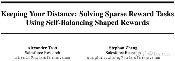 Keeping Y our Distance: Solving Sparse Reward Tasks Using Self ...