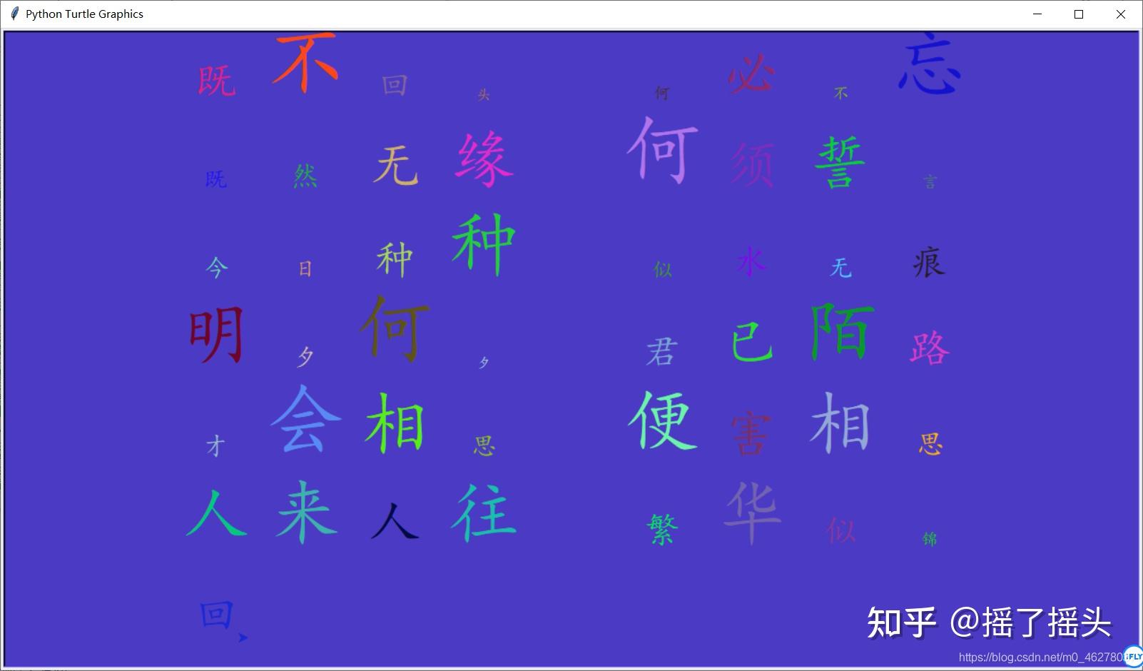 Python画各种有趣的图及源码 - 知乎