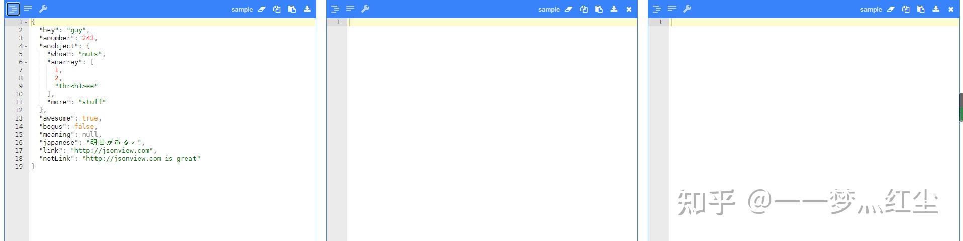 浏览器插件:格式化接口返回的json格式数据 Json Handle(比jsonviewer好用)非常推荐使用,应该是最好的 知乎