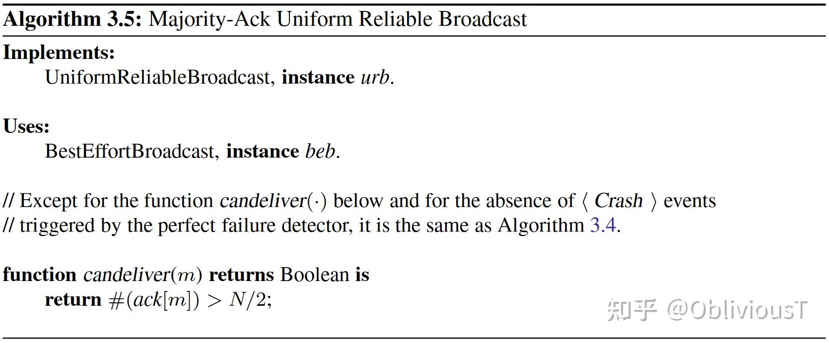 3.4 Uniform Reliable Broadcast - 知乎