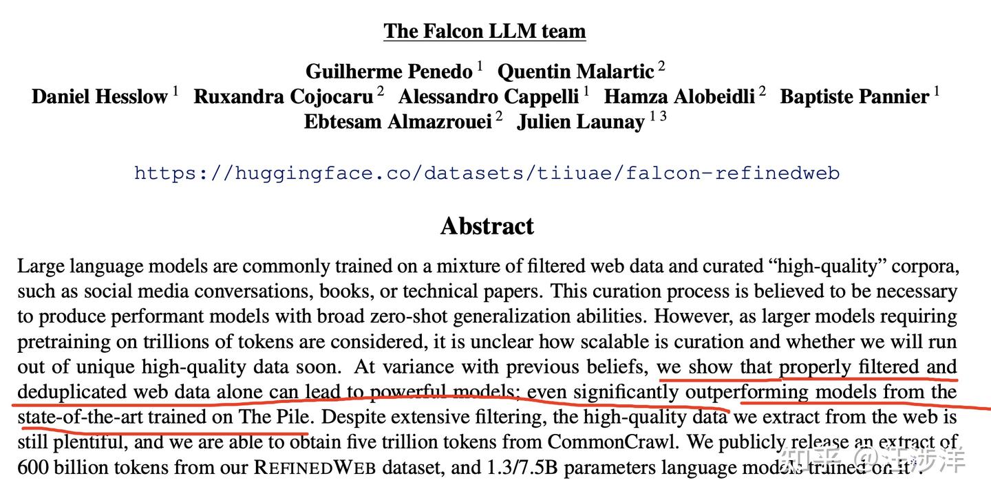 LLM pre-training dataset调研分析 - 知乎