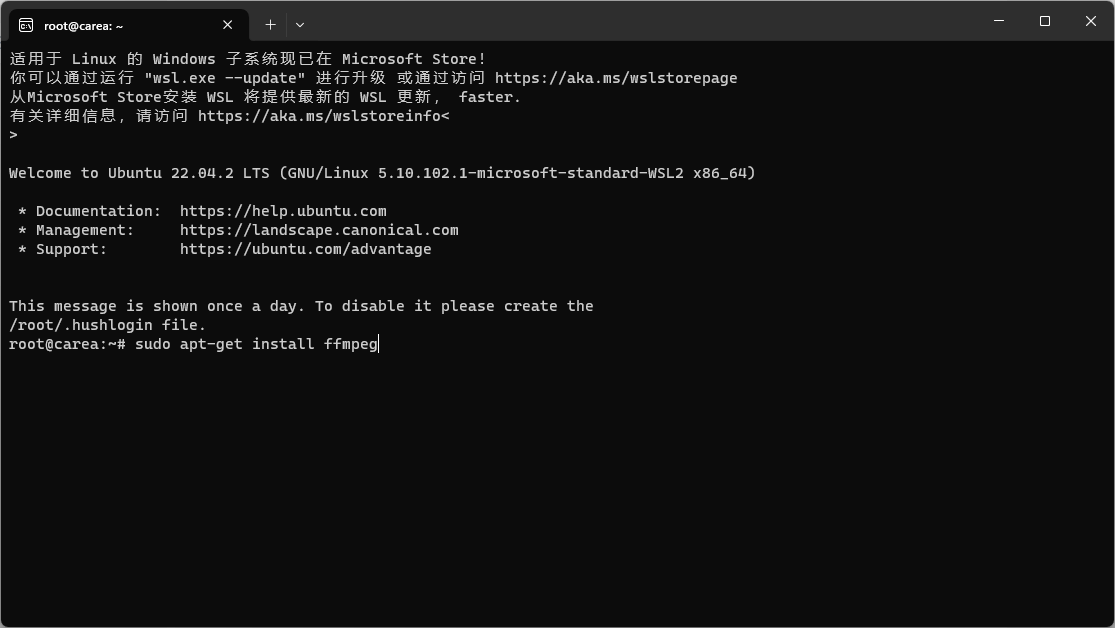 WSL Ubuntu 安装 ffmpeg - 知乎