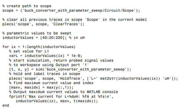 PLECS 应用范例(13): 带参数扫描的Buck变换器（Buck Converter with Parameter Sweep） - 知乎