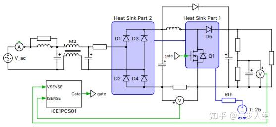 PLECS 应用示例 (3): 具有PFC和热模型的升压转换器 - 知乎
