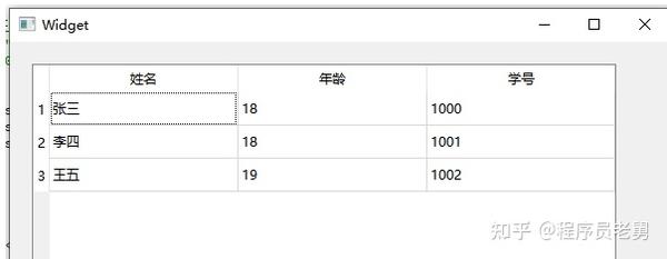Qt之QTableWidget控件 - 知乎