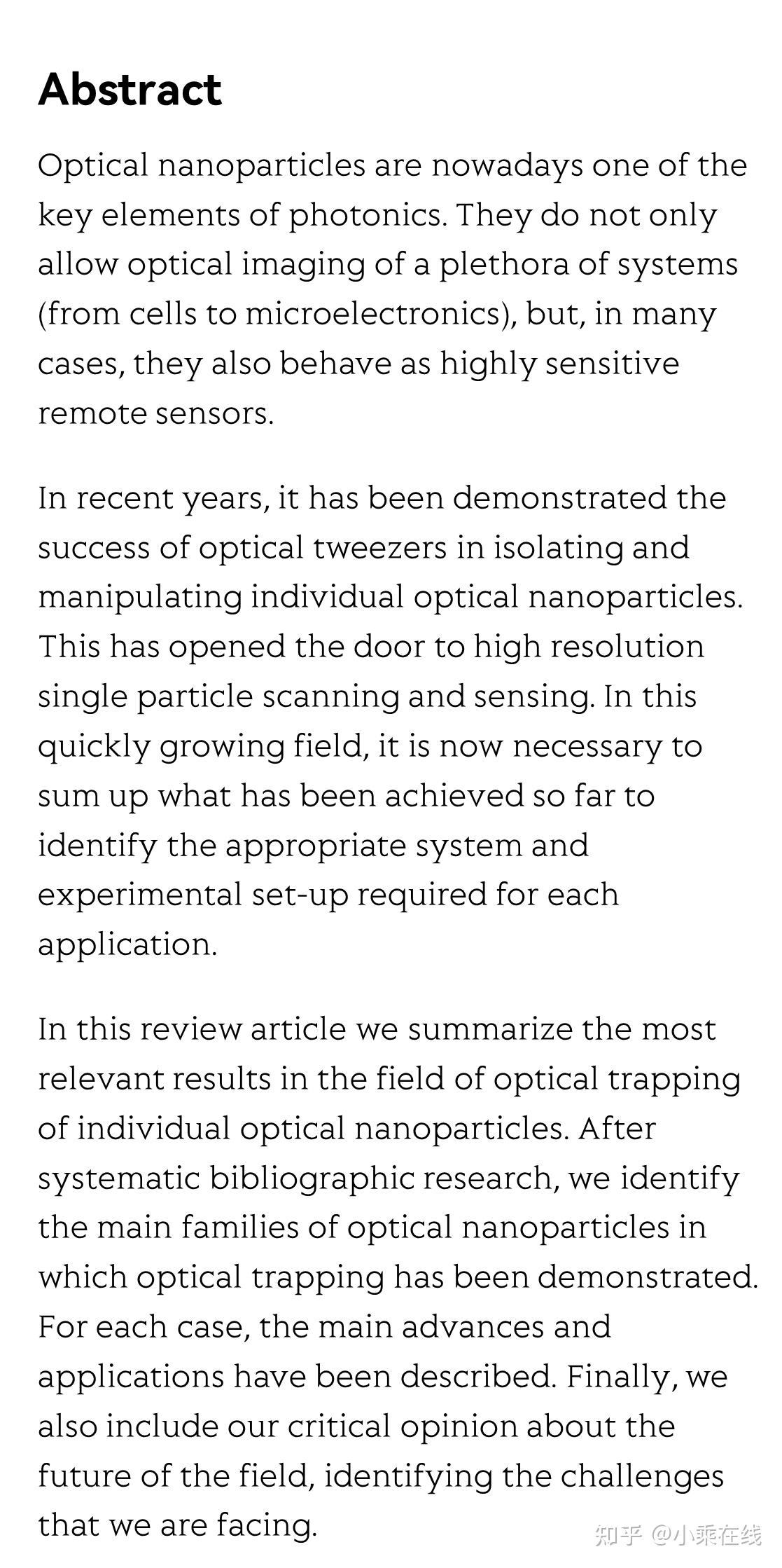 Optical trapping of optical nanoparticles: Fundamentals and ...