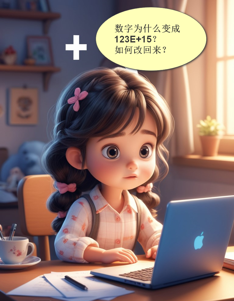 为什么数字变成了123E+13之类的乱码？如何改回来？ - 知乎