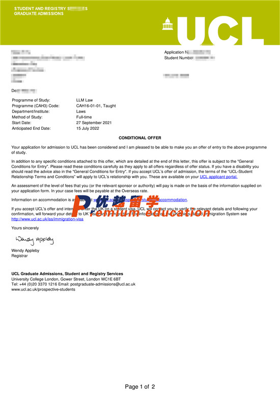 优越留学【上海分部】：双非理工科院校背景，逆袭UCL、KCL、爱大等多所名校，收获法学院offer - 知乎