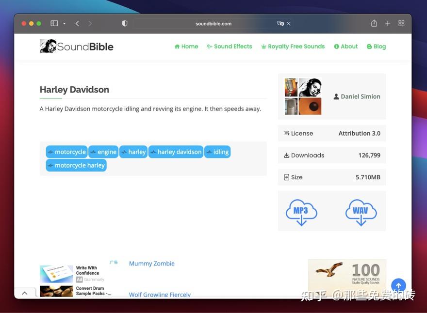SoundBible - 免费可商用的高清音效素材库，小众但质量高 - 知乎