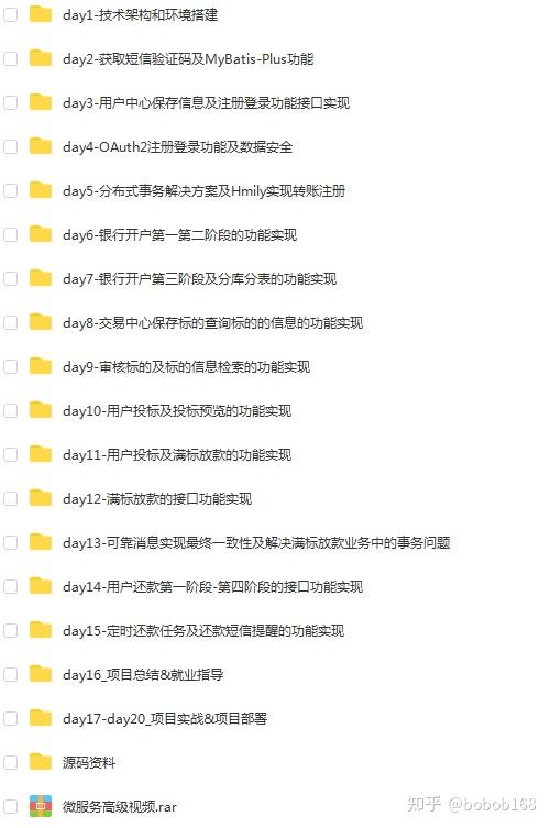 Java大型微服务分布式金融项目实战基于springcloudalibaba技术体系springbootvuemybatisnginx