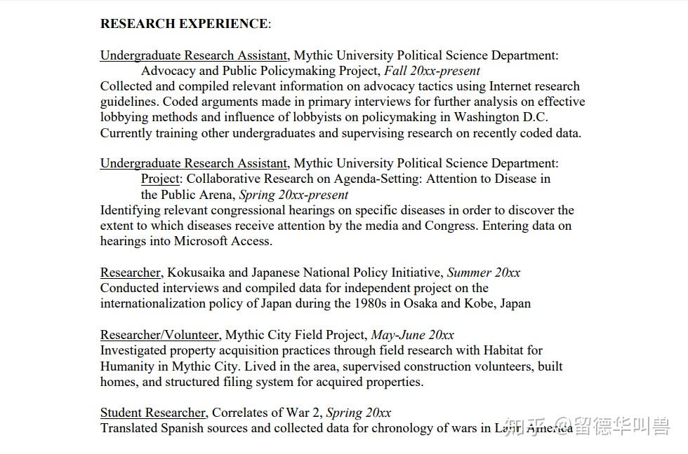 看完这10点，写CV，So easy！（内附宾夕法尼亚大学CV模板） - 知乎