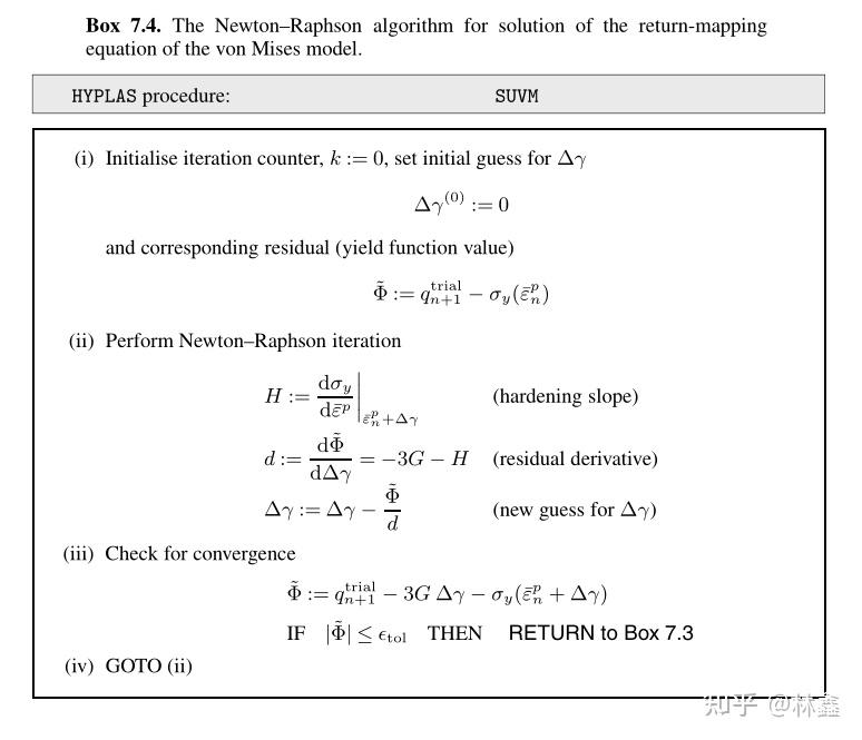 各向同性硬化von Mises率无关弹塑性本构理论以及umat源代码 - 知乎