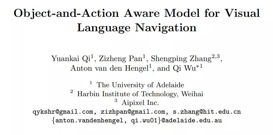 ECCV 2020 | OAAM: 基于物体和动作注意力的视觉语言导航模型 - 知乎