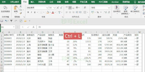 强大！你能用Ctrl+L在Excel中做什么？ - 知乎
