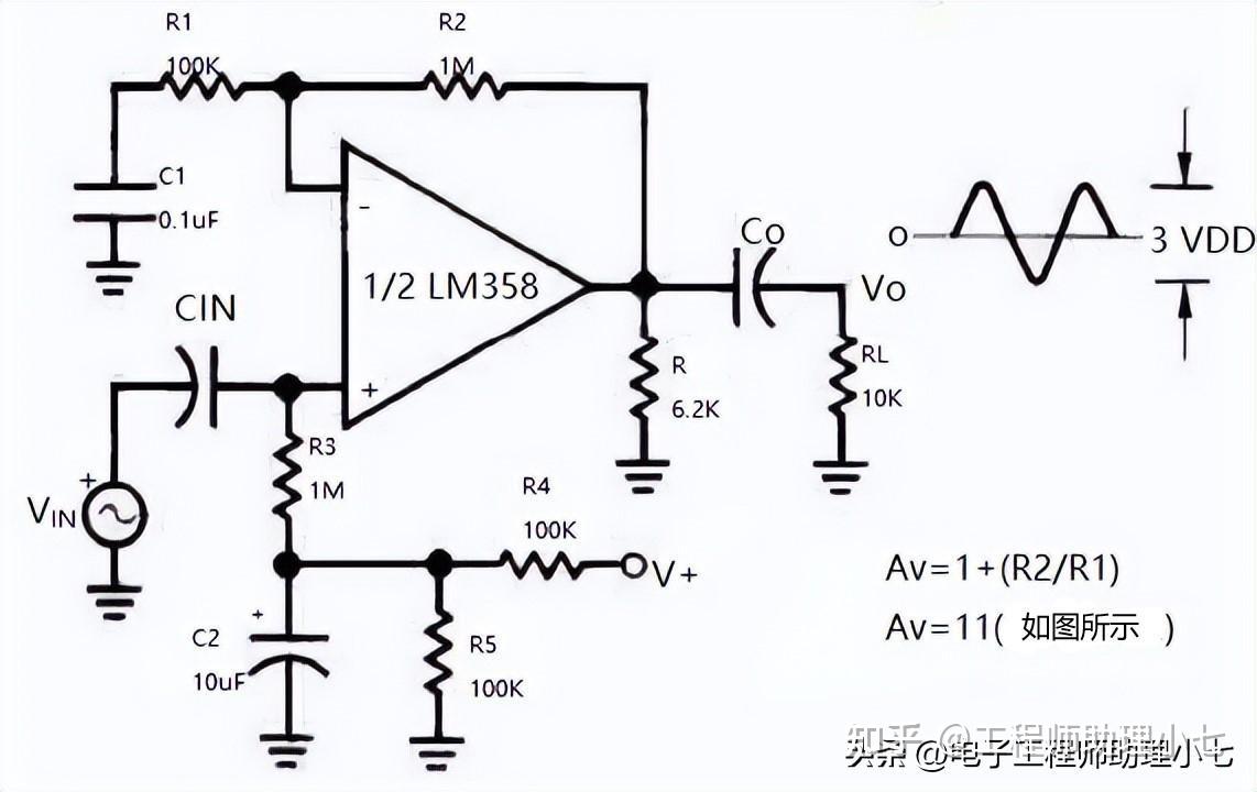 建议收藏：23个LM358典型经典电路讲解，电路图+计算公式 - 知乎