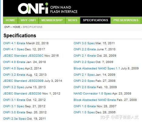 痞子衡嵌入式：并行NAND接口标准(ONFI)及SLC Raw NAND简介 - 知乎
