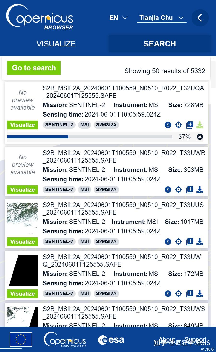 Sentinel-2哨兵2号L2A级大气校正后遥感影像下载 - 知乎