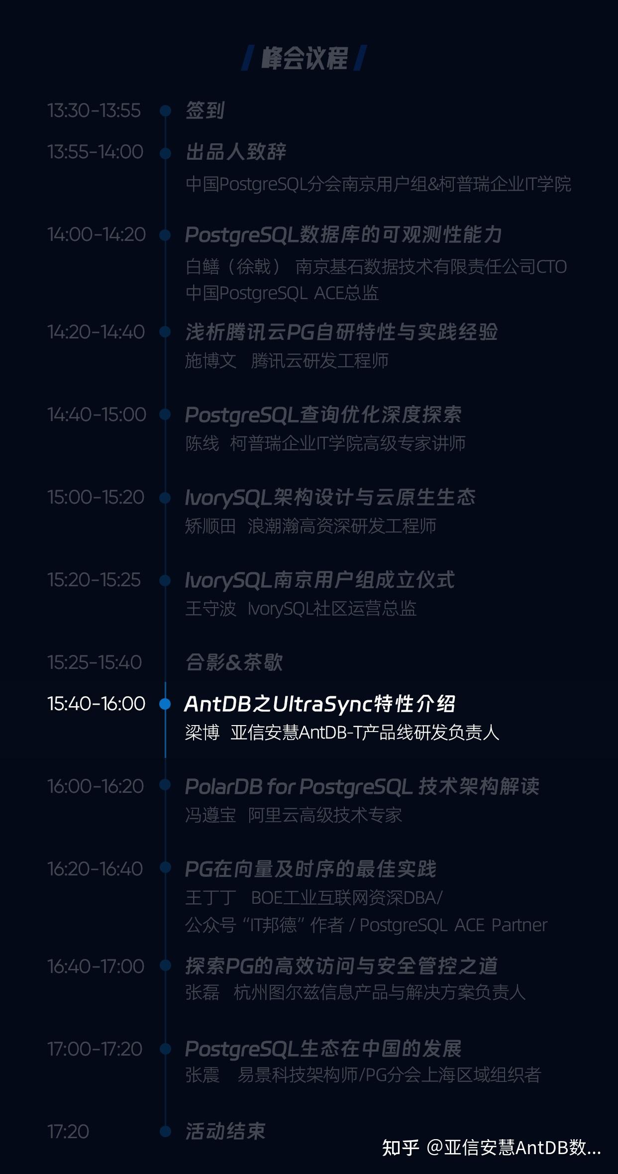活动在即,不容错过丨亚信安慧antdb诚邀您参加“postgresql数据库技术峰会” 知乎