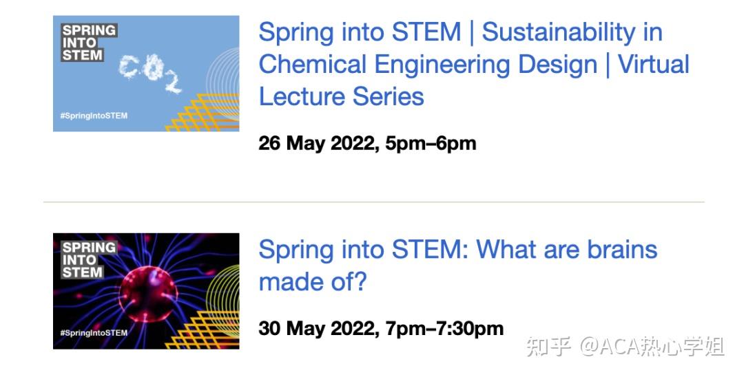 UCL 系列线上讲座｜STEM领域前沿话题 Spring into STEM 2022 - 知乎