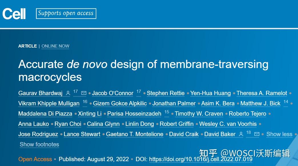 Cell | 从头设计环肽蛋白药物！上帝之手David Baker团队开发准确设计跨膜大环的方法 - 知乎
