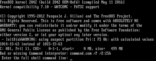 FreeDOS 如何启动 | Linux 中国 - 知乎
