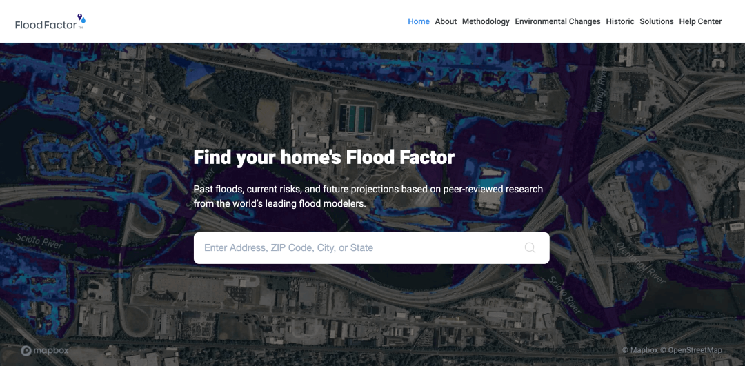 一图全览洪灾风险：FloodFactor 联手 Mapbox 绘制美国1.42亿处房产的洪水风险图 - 知乎