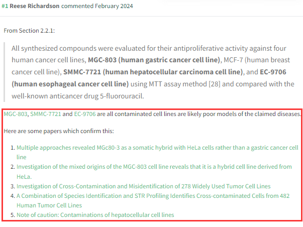 使用问题细胞！多篇SCI文章因此在Pubpeer上遭质疑！ - 知乎